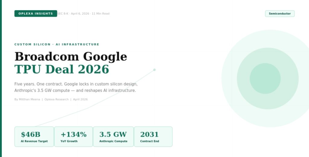 Broadcom Google TPU Deal 2026: The $46B AI Contract